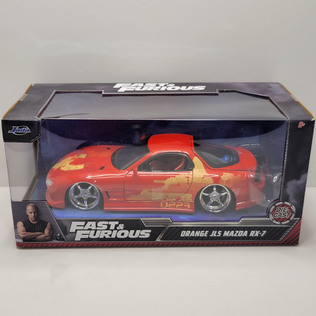 Jada Fast & Furious - Orange JLS Mazda RX-7 1/24 | sacollection