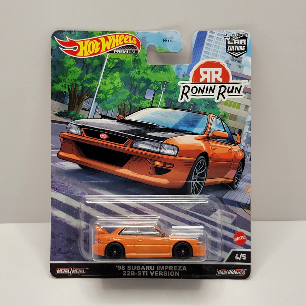 Hot Wheels Premium - Ronin Run - '98 Subaru Impreza 22-B-STI Version 4/ ...